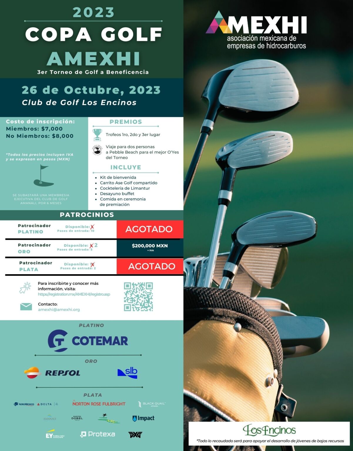 3ra Copa Golf AMEXHI Registro y opciones de patrocinio 3ra Copa Golf AMEXHI
